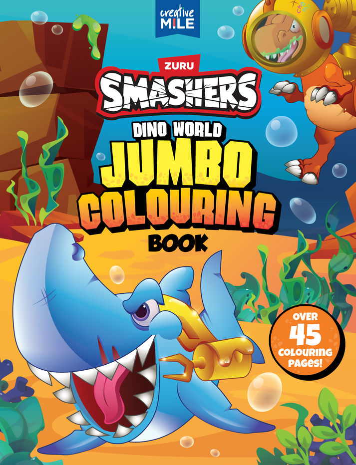 Smashers Dino World Jumbo Colouring Book – Five Mile Press